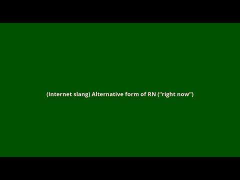 what is the meaning of rn