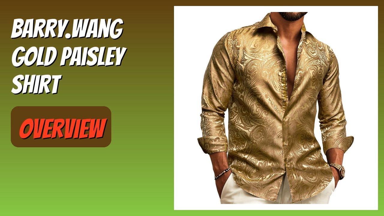 REVIEW (2026): Barry.Wang Gold Paisley Shirt. Features.