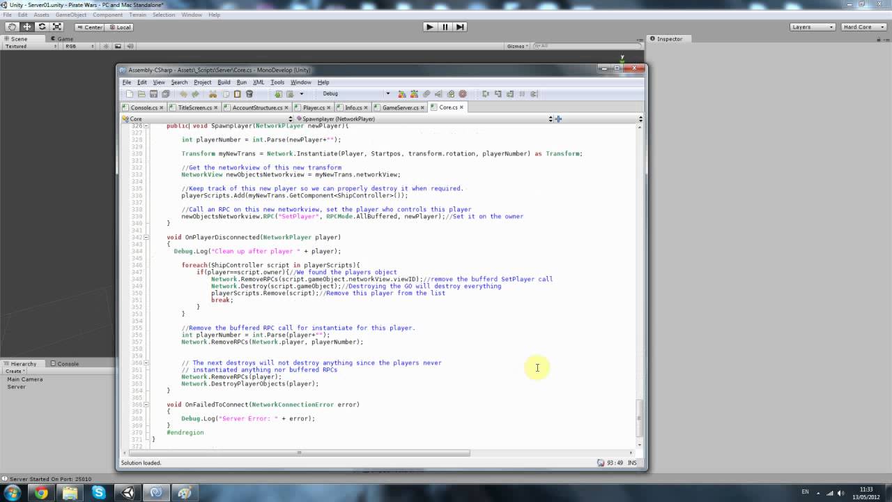 Unity3d Tutorial - Server + Client Advanced (MMO)