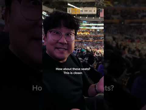 Let’s go to a Lakers game! Are these good seats? #shorts #yourkoreandad