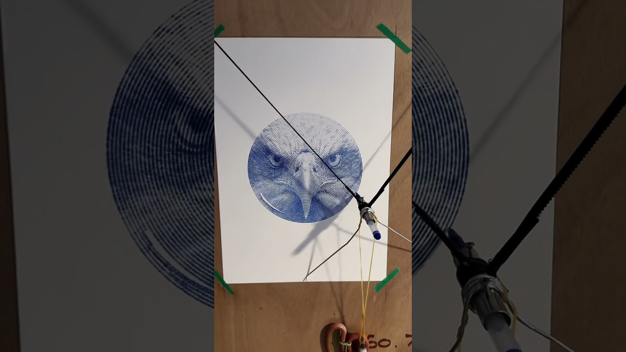 Crazy DIY plotter… with a little accident #scribi