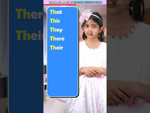 10 Words that Start with ππ» TH | This, That, There, Their & More | Adi Connection #shorts