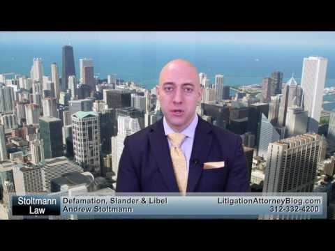 Defamation, Slander & Libel Attorneys (312) 332-4200