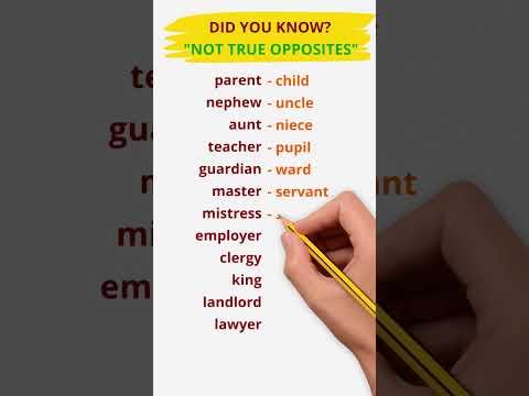 Not true opposites - PART : 1 | Not true antonyms | English Vocabulary