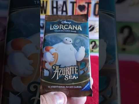 What To Open Next!? Disney Lorcana Azurite Sea Booster Pack Baymax Art 2024