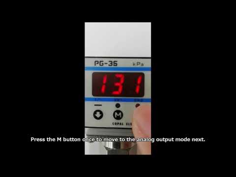 Operation Procedure PG-30/35 ~ 1. Initial setting mode ~ Pressure Gauge_NIDEC COMPONENTS