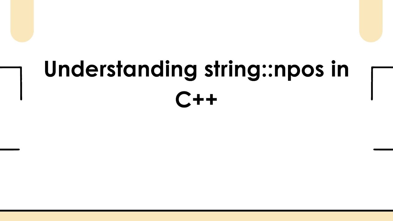 Understanding string::npos in C++