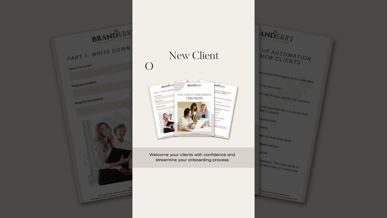 New Client Onboarding Checklist #shorts