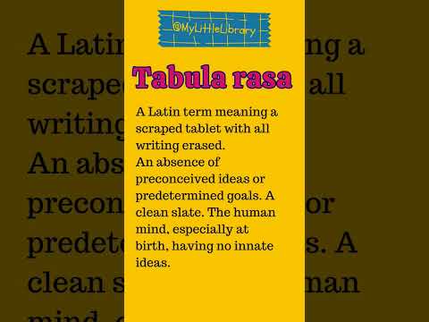 TABULA RASA