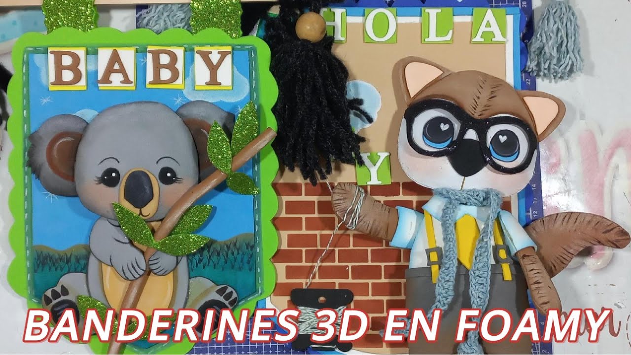 ✨ BANDERIN 3D EN FOAMY ✨