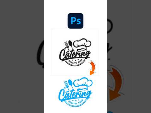 Simple Photoshop Trick to Convert low quality Image into Vector Logo