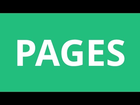 How To Pronounce Pages - Pronunciation Academy