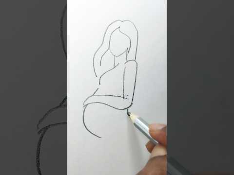 very simple and easy drawing🤰pregnant #shorts #drawing