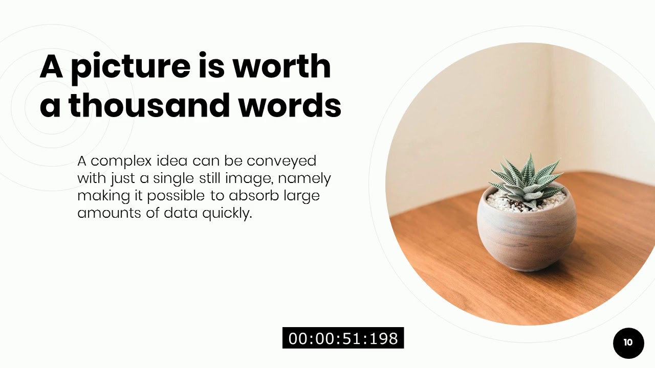 Free Simple Template For Powerpoint Or Google Slides With Circle Shapes