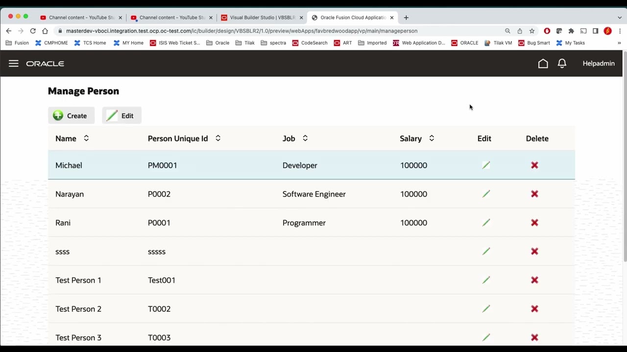 Oracle VBCS Beginner Lessons - Navigation