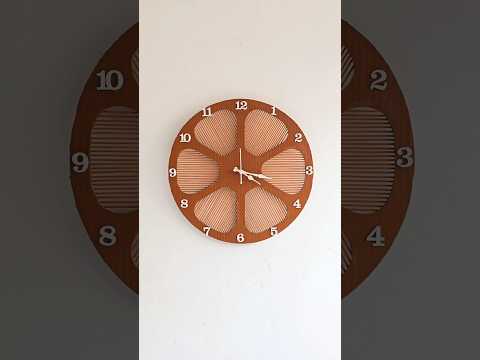Wall Clock Craft Ideas With Cardboard || Amazing Watch Making For Home || #shorts #watch