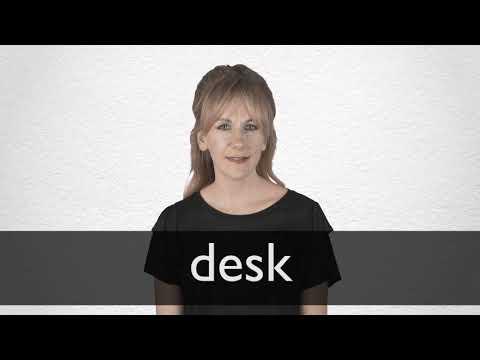 How to pronounce DESK in British English