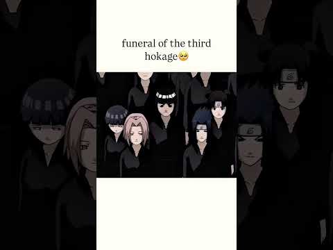funeral of third hokage 🤧🥺 #naruto #anime #jiraiya #narutoshippuden