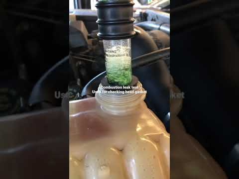 Combustion leak used for test for head gasket leak