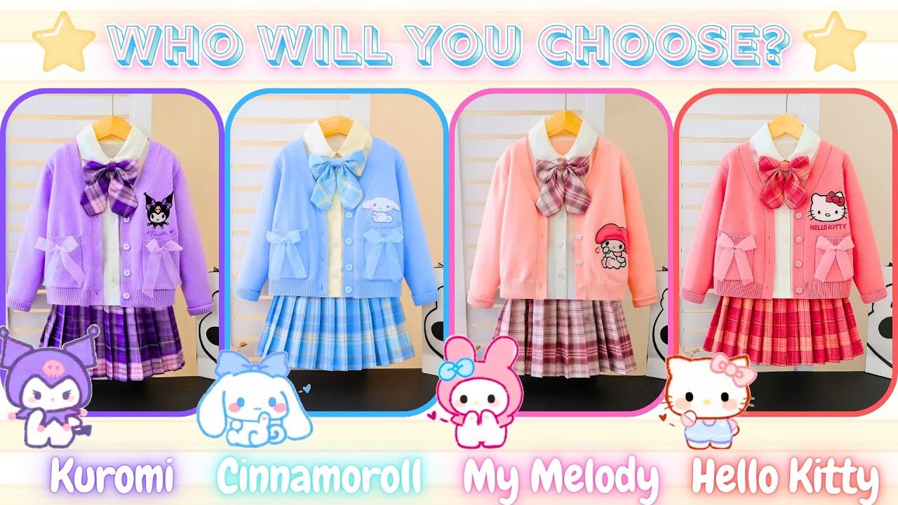 💜Kuromi 💙Cinnamoroll 💗My Melody  ❤ Hello Kitty| Sanrio edition #lisaorlena #fypシ゚viral #sanrio