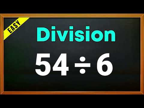 54 ÷ 6 = ? | 54 divided by 6 | 54 ko 6 se divide kariye