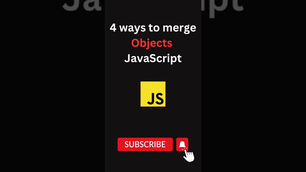 4 ways to merge objects in JavaScript | #shorts #javascript #coding