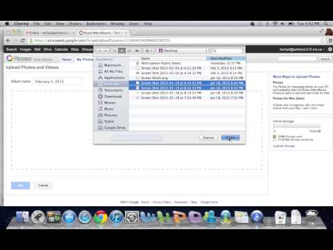 Set up Google Picasa Photo storage