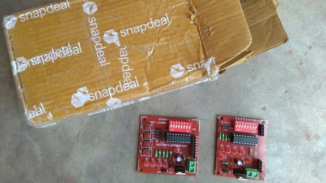 Radio frequency encoder decoder board unboxing