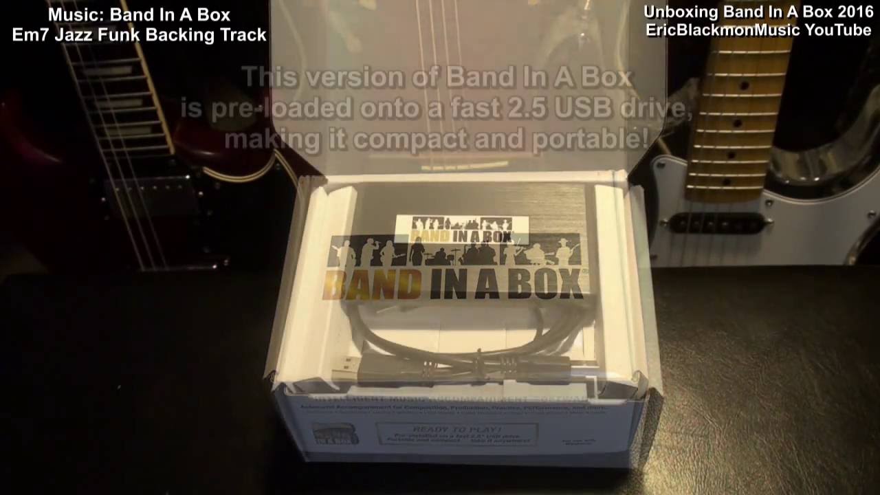 BAND IN A BOX 2016 Unbox  Guitar Backing Tracks @EricBlackmonGuitar