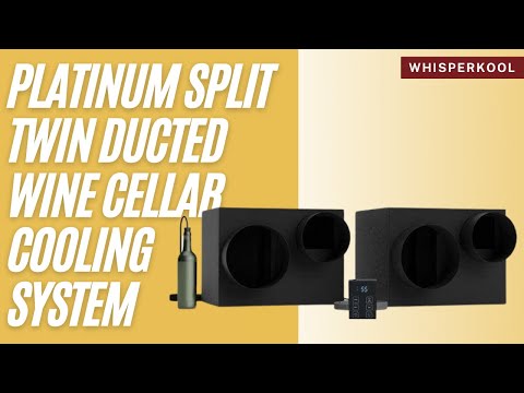 WhisperKOOL Platinum Split Twin System Ducted Wine Cellar Cooling Units