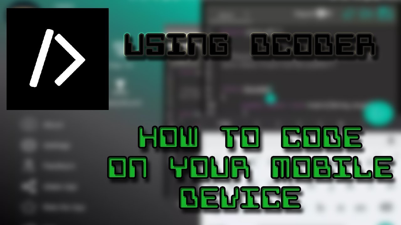 HOW TO CODE ON YOUR MOBILE DEVICE!! (USING DCODER)