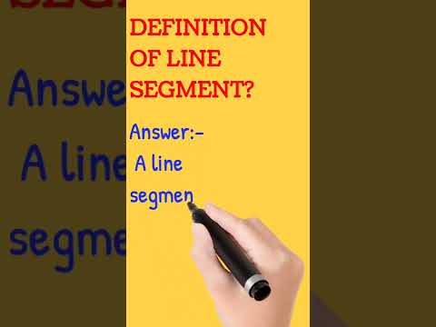 Definition of Line segment? /#definition /#shorts .