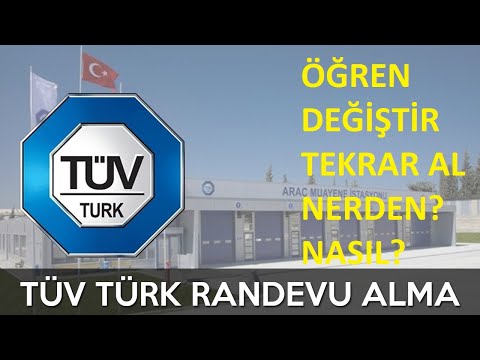 A dan Z ye TÜVTÜRK araç muayene randevu al öğren değiştir tekrar al düzelt kontrol et NASIL? NERDEN?