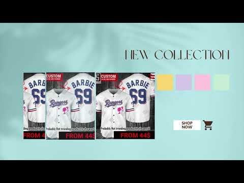 Texas Rangers Barbie Baseball Jersey