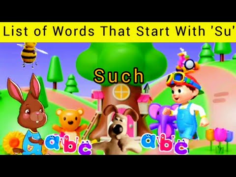 Fun With English: List of Words That Start With 'Su'