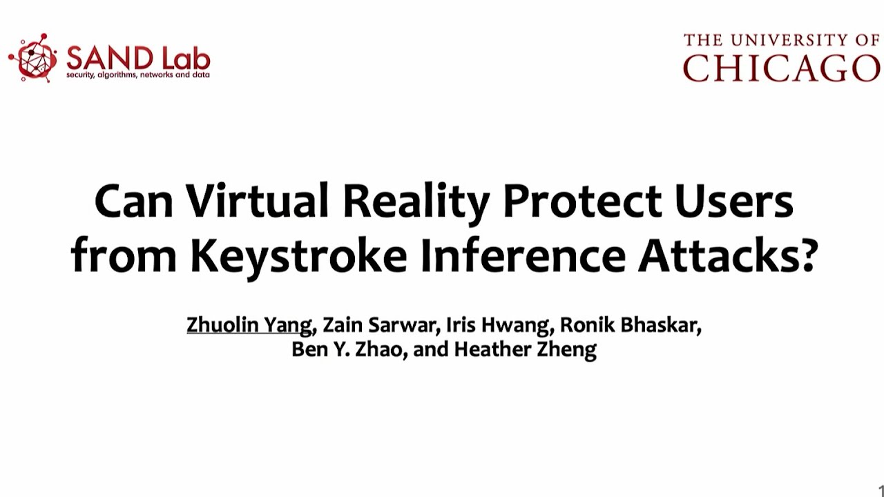 USENIX Security '24 - Can Virtual Reality Protect Users from Keystroke Inference Attacks?