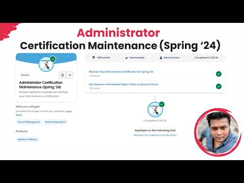 Administrator Certification Maintenance (Spring '24) Trailhead Answers?