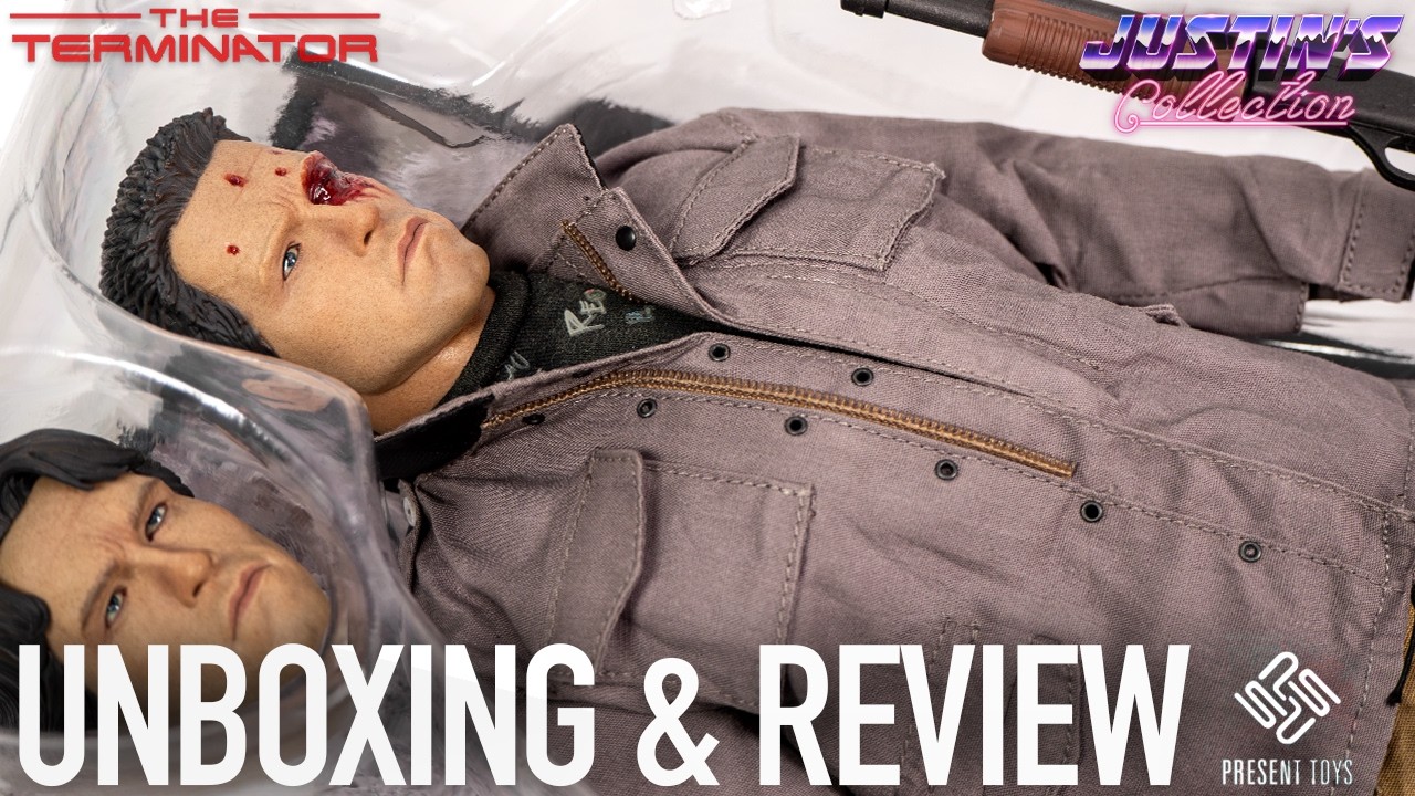 Terminator Tech Noir T-800 1/6 Scale Figure Present Toys Unboxing & Review