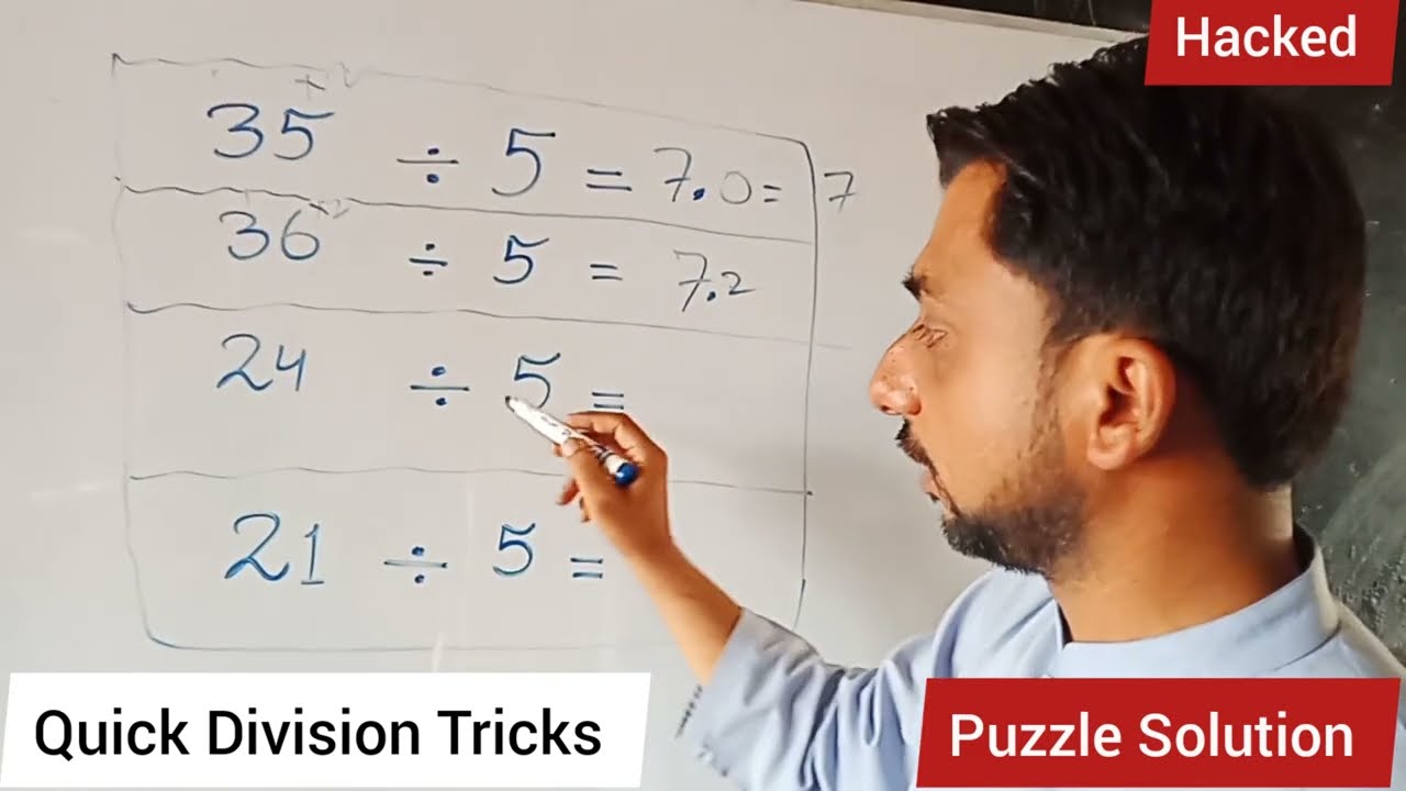 Math Solution | Division Hacked  | Quick Maths  | Math Solution Tricks #challanges