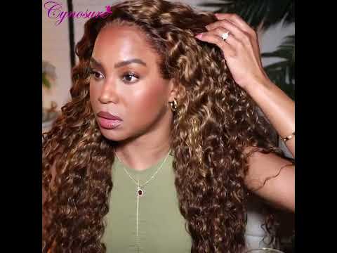 So pretty! 😍 Showing The Highlight Blond Deep Wave Wig Ft. Cynosure hair