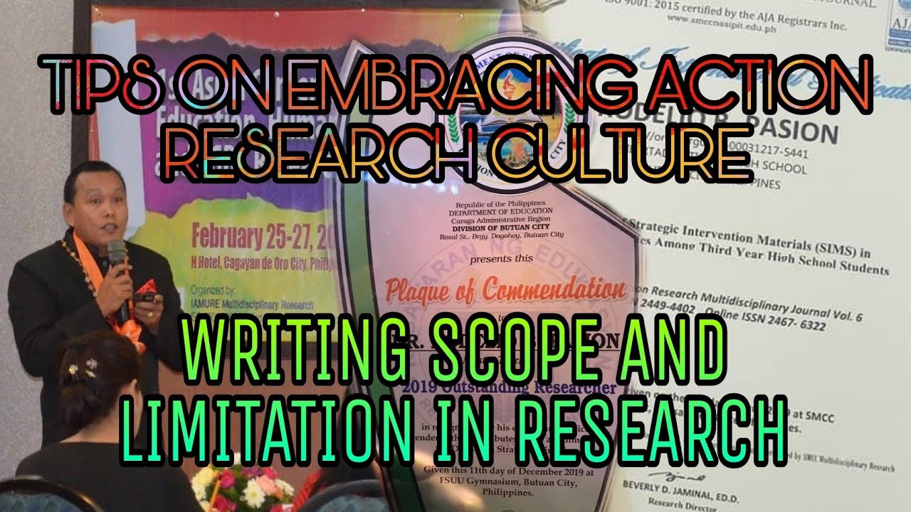 TIPS ON WRITING SCOPE AND LIMITATION IN AN ACTION RESEARCH | Step-by-Step | V130