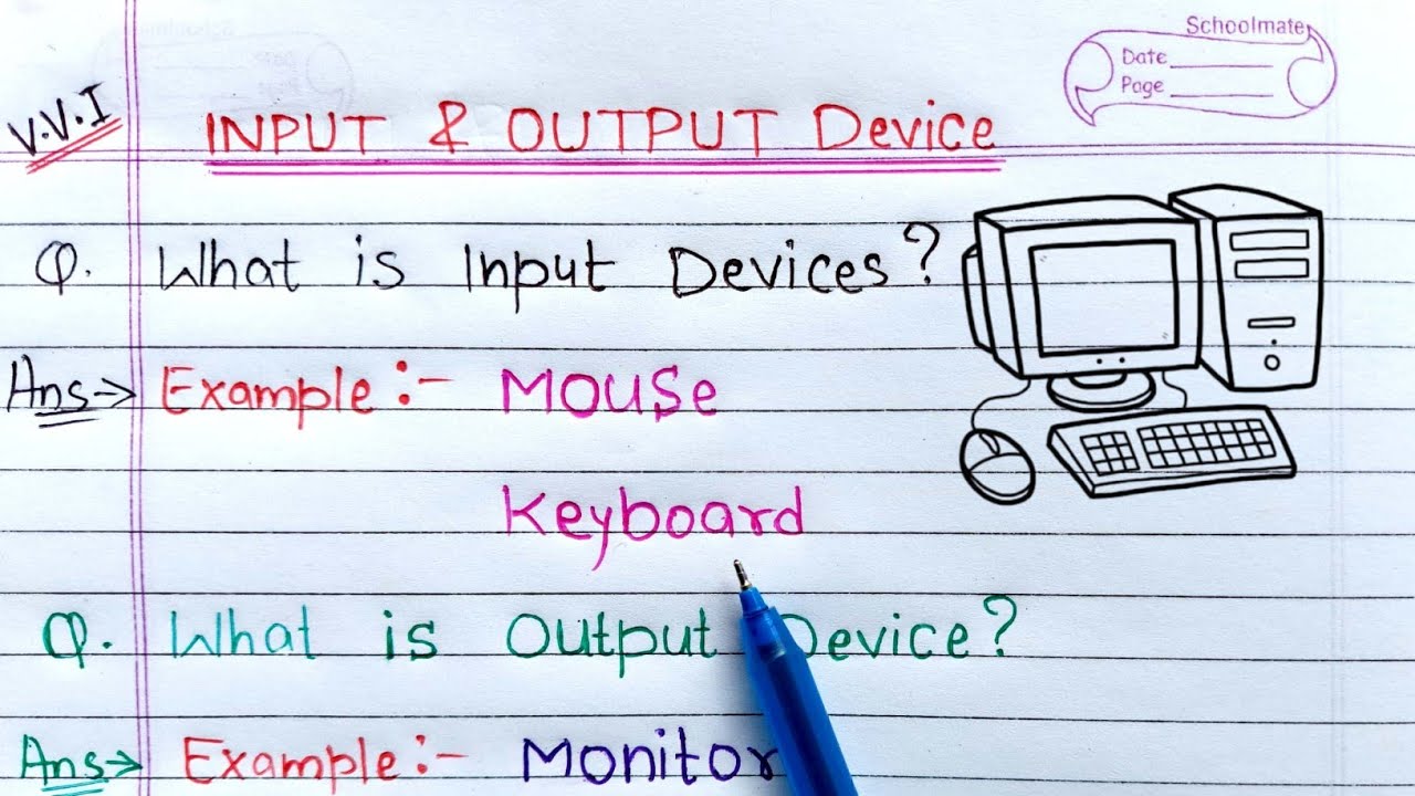 Input & Output devices of computer | Learn Coding