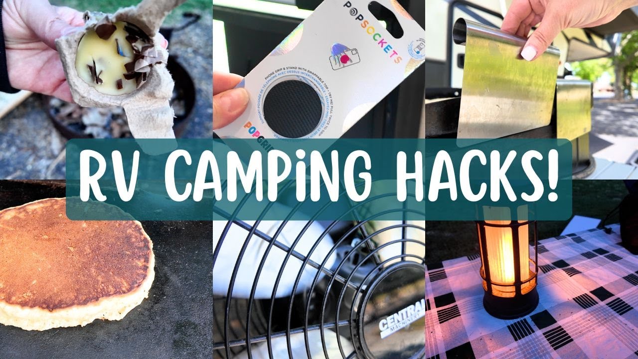 16 Rv CAMPING HACKS That make camp life easier! | Rv Camping | Rv Living