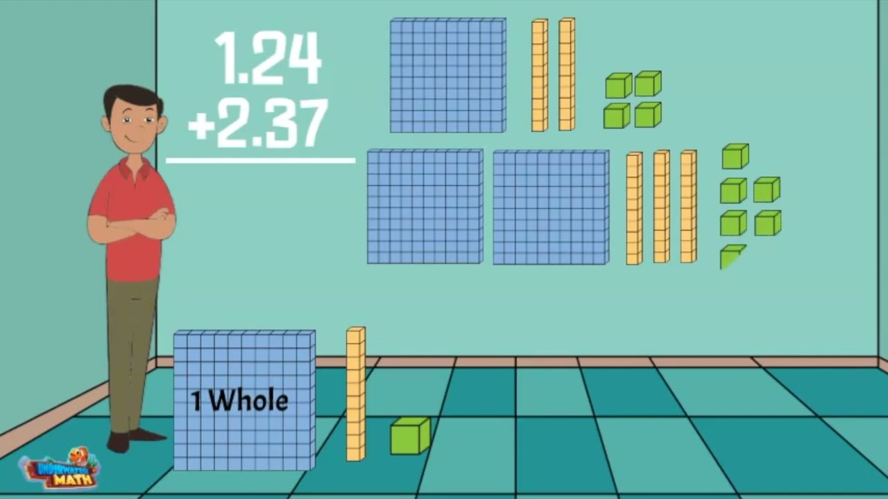 Add Decimals with Models | 5th Grade Math