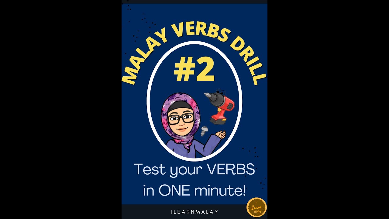 🔥 REVISED version 🔥 - Malay Verbs DRILL in ONE minute! - LESSON 2 #shorts #learnmalay