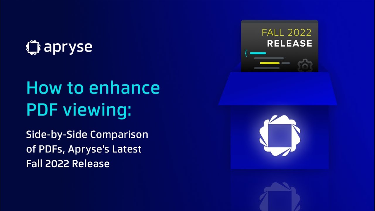 How to Compare PDFs Side-by-Side Using WebViewer | Apryse Fall 2022 Release