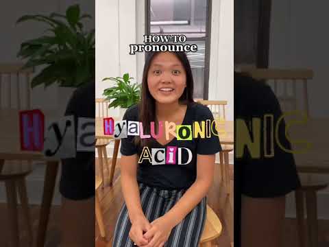 [The Skin Care Class is Now On! ] How to Pronounce Hyaluronic Acid?