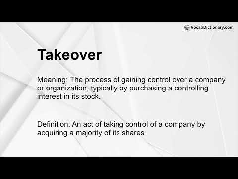 Takeover Meaning