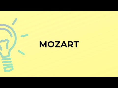 What is the meaning of the word MOZART?