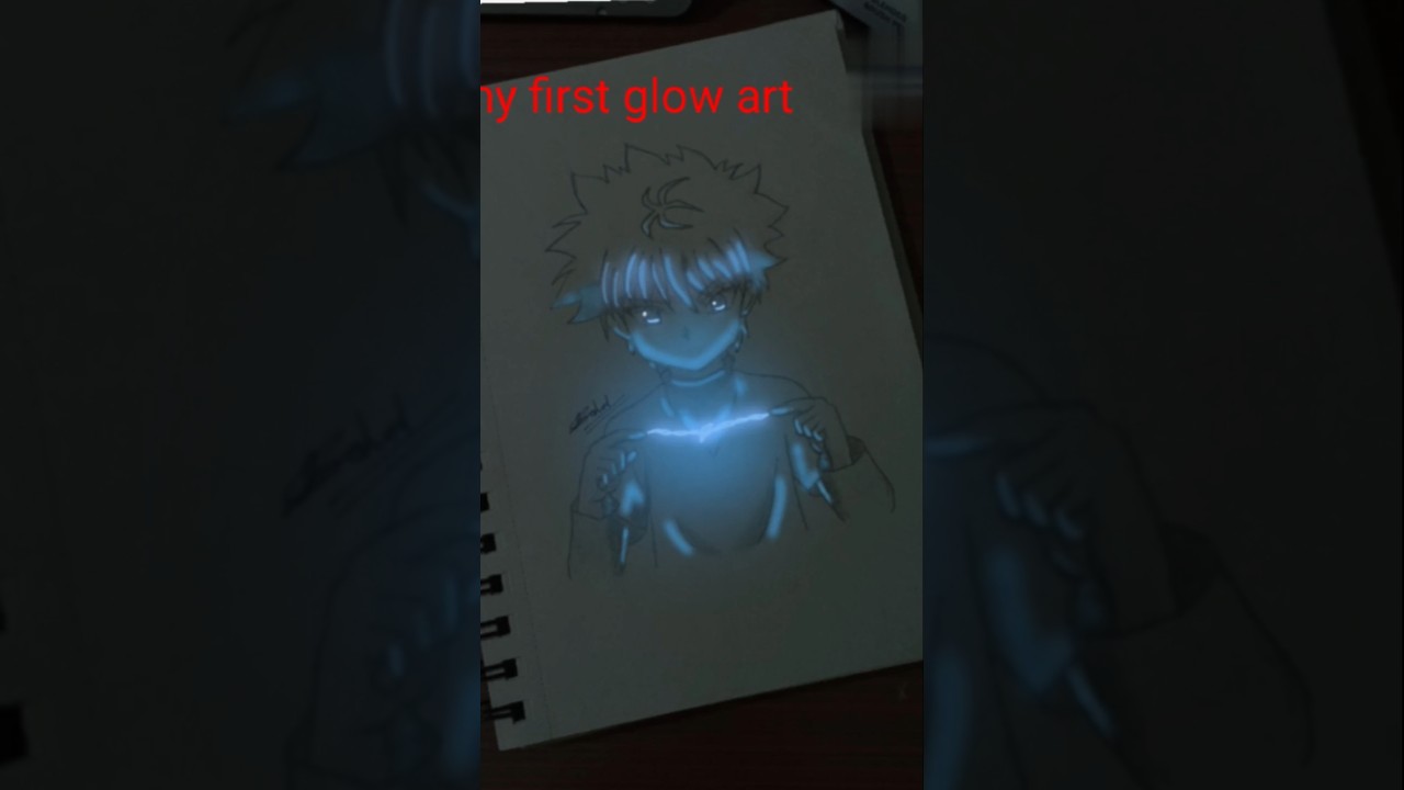 killua glow art #shorts #anime